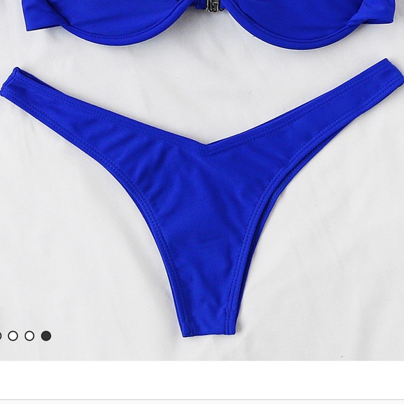 Swim | Royal Blue Thong Bikini | Poshmark
